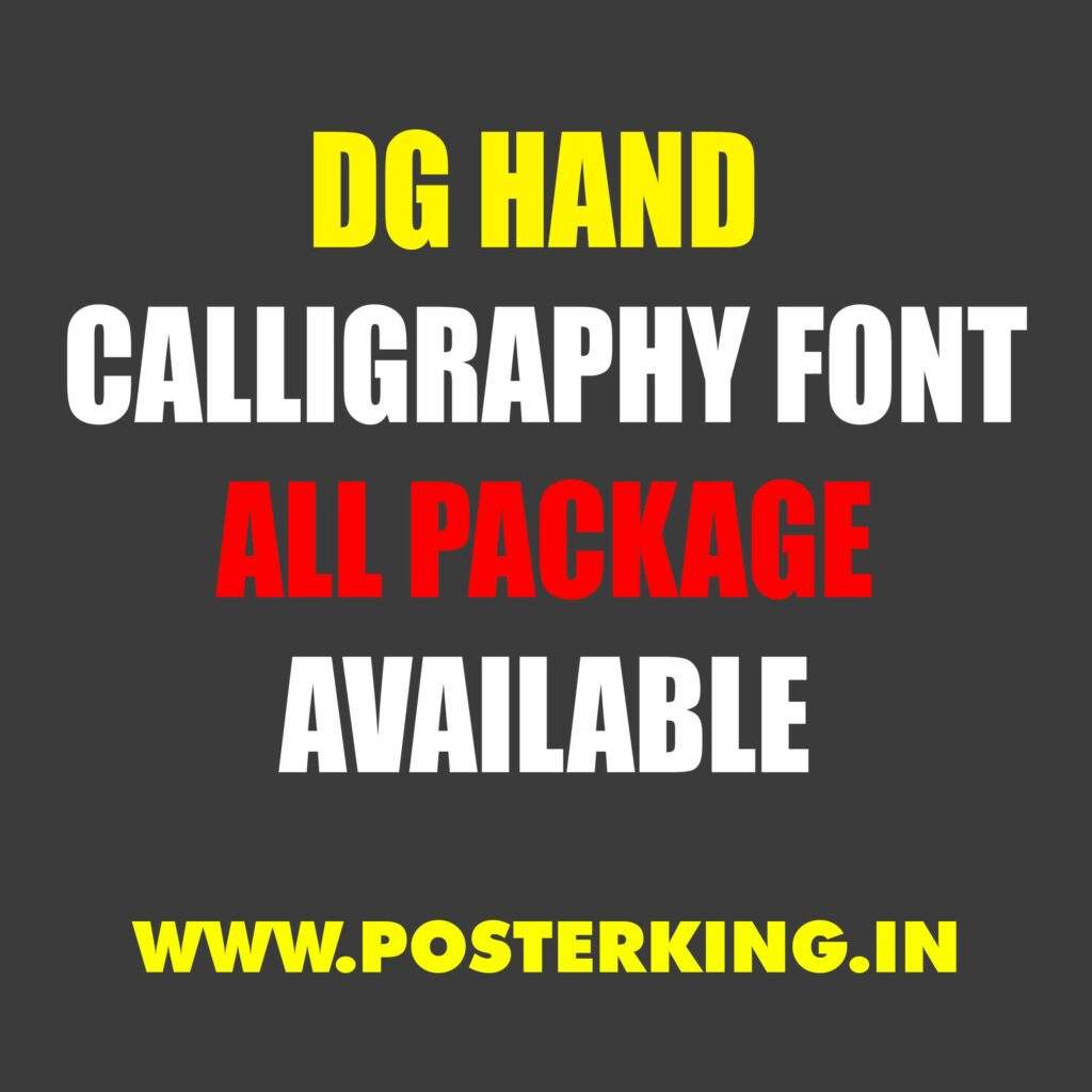 DG Hand Font Bundle (23 Fonts) – Poster king