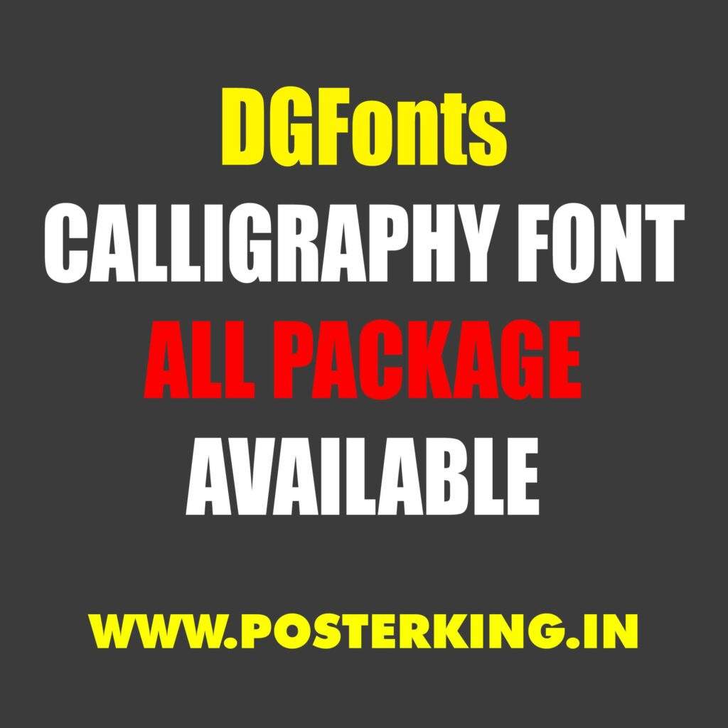 DGFonts Calligraphy Bundle (42 Fonts) – Poster king